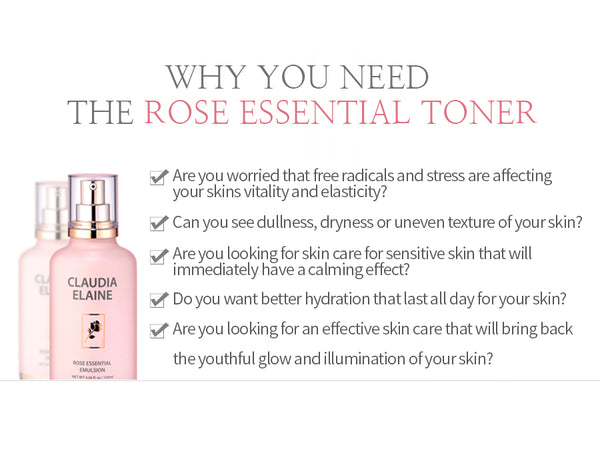 ROSE ESSENTIAL TONER – CLAUDIA ELAINE