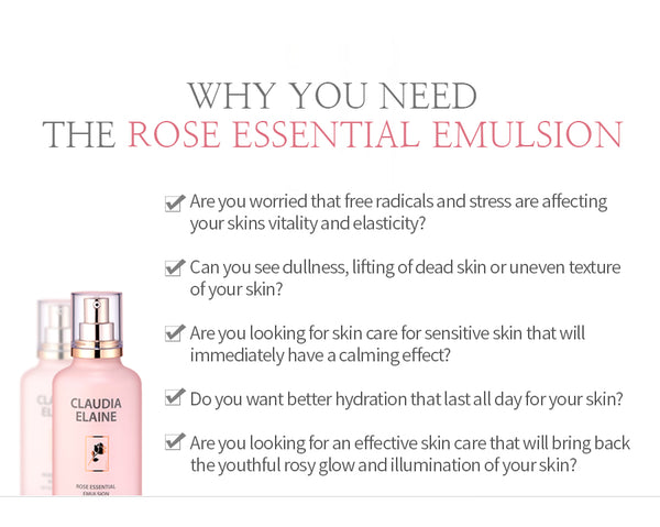 ROSE ESSENTIAL EMULSION – CLAUDIA ELAINE